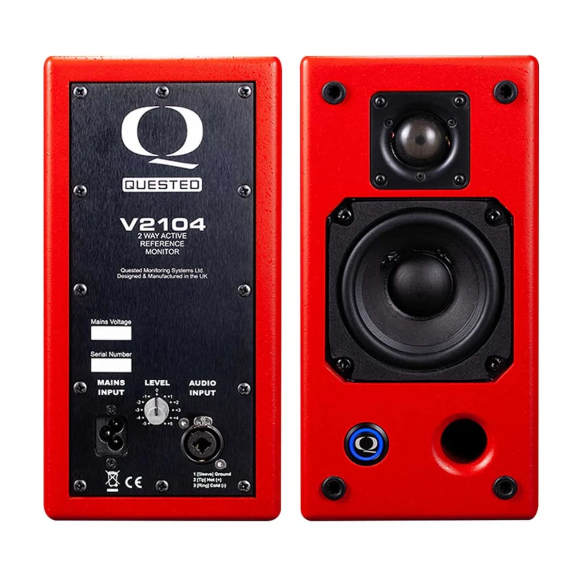 Quested V2104 MiniRedz | Active nearfield monitor (pair) | Audiosteps