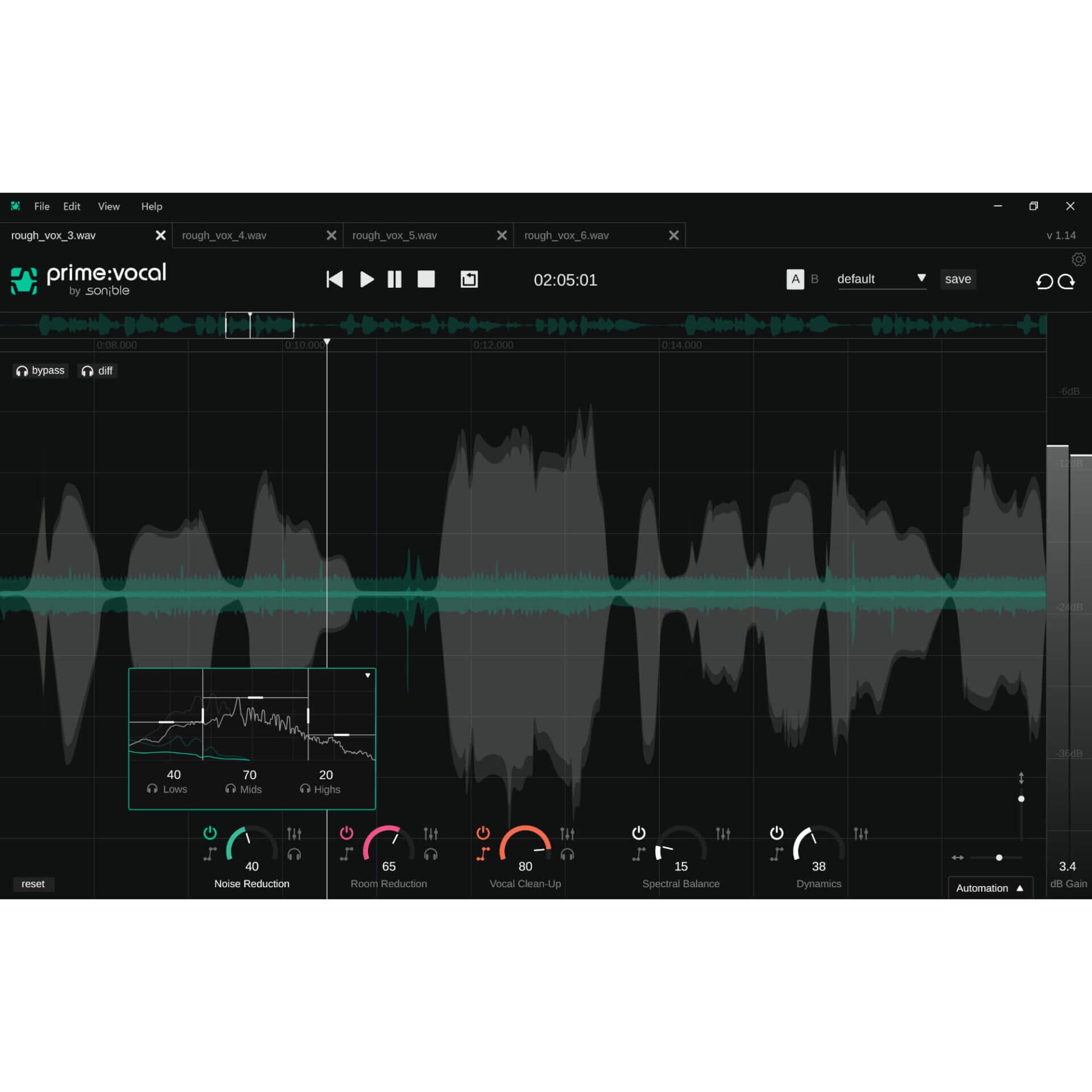 Sonible prime:vocal | Vocal Enhancer AI Plugin | Audiosteps