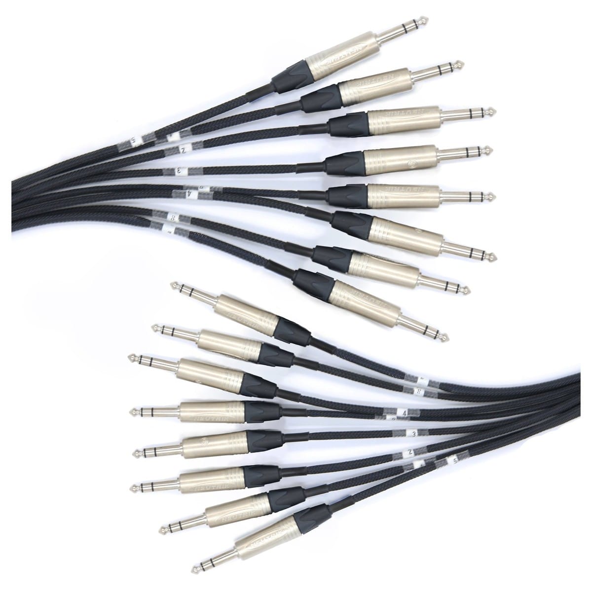 Van Damme Blue Series Multicore 8 Pair TRS 3m - Studio Grade